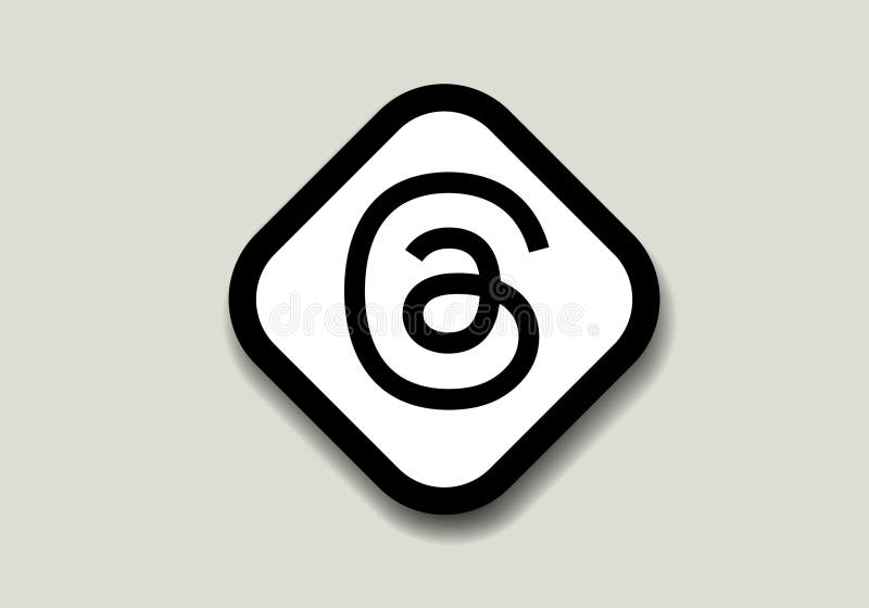 Threads New Logo and Icon Printed on White Paper. Editorial Image ...