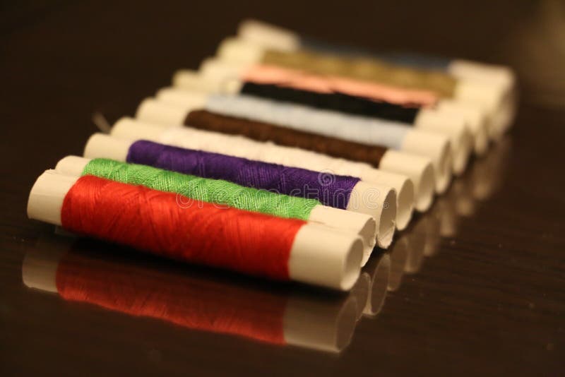 Threads roll stock image. Image of roll, white, threads - 81353291