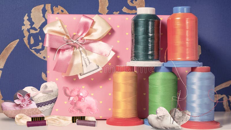 Threads for sewing stock photo. Image of fabric, color - 69051302
