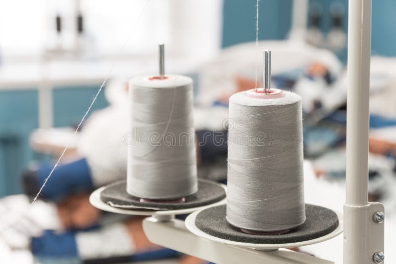 Threads. Shop Tailoring. Apparel Manufacturing Stock Photo - Image of ...