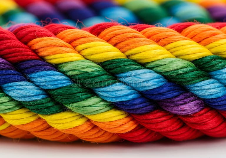 Threads Woven into a Rope - Strength in Unity and Diversity Stock ...