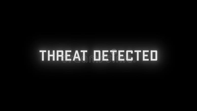 THREAT DETECTED Glitch Animation for Digital Media Stock Video - Video ...