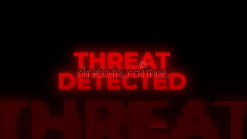 Threat Detected Warning Alert Error Message Flashing on Screen ... Threat Detected Warning Alert Error Message Flashing on Screen ...