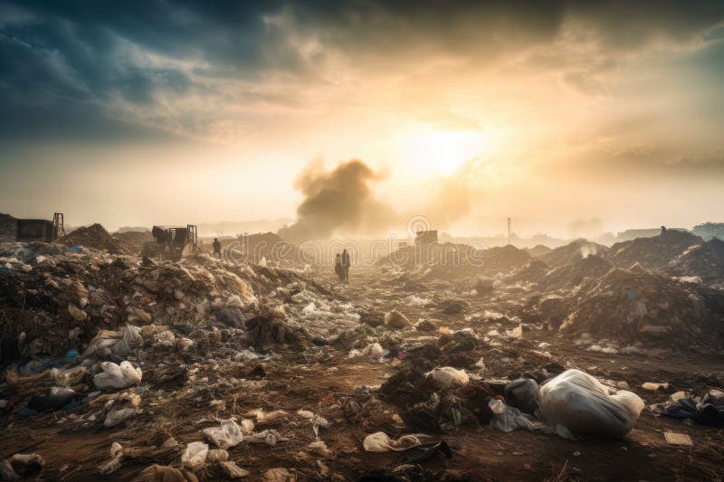 The Threat of Over-Consumption on the Environment Stock Illustration ...