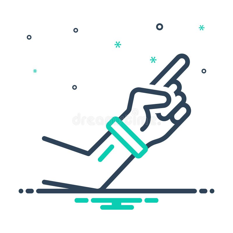 Mix Icon for Threatened, Scarify and Appall Stock Vector - Illustration ...