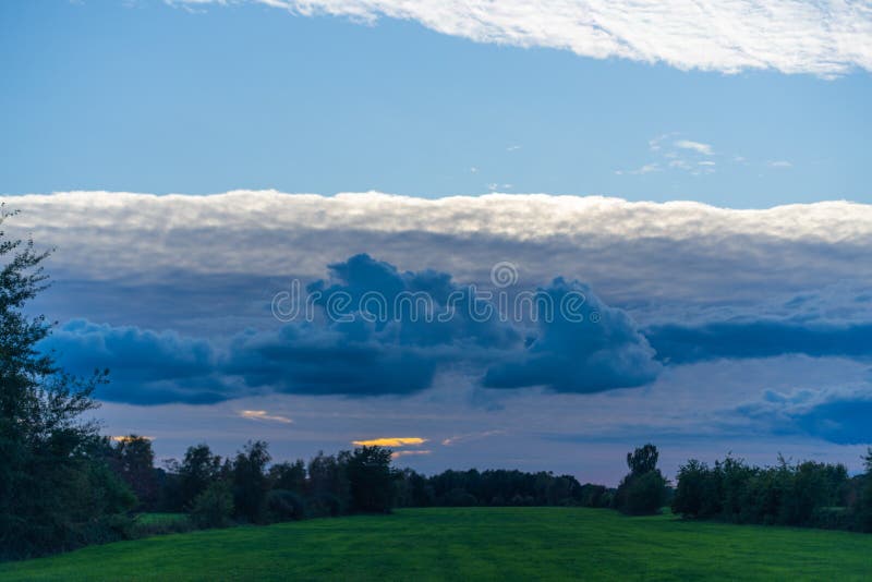 Threatening Cloud Formations in the Sky from the Coming Storm, while ...