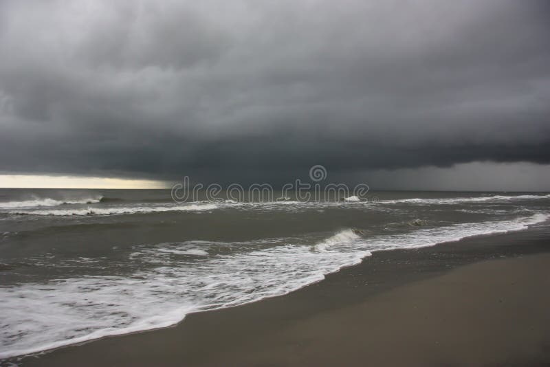 Approaching Storm Over the Ocean Stock Image - Image of beach, south ...