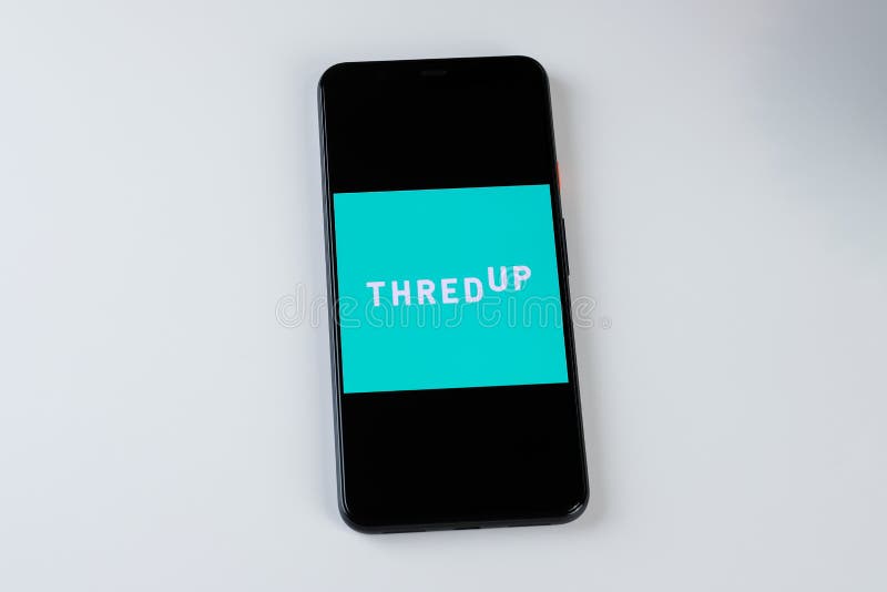 ThredUP App Logo on a Smartphone Screen. Editorial Stock Photo - Image ...