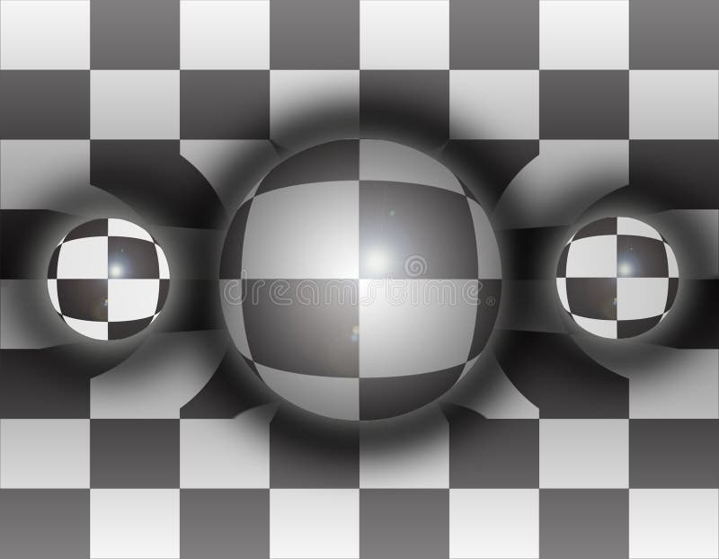 Three 3d spheres stock illustration. Illustration of background - 7249160