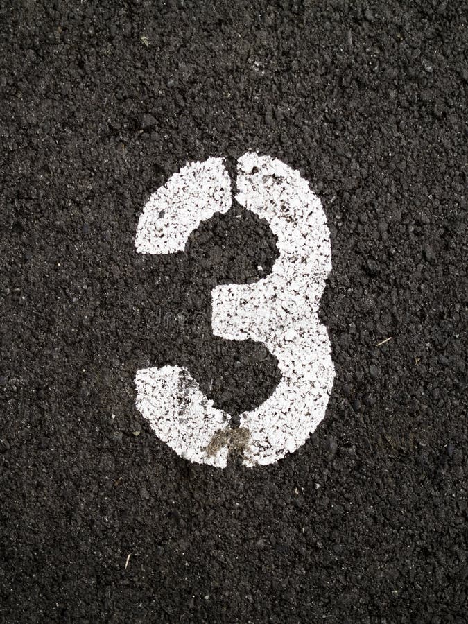 Number three on gate stock photo. Image of mark, sign - 89226216