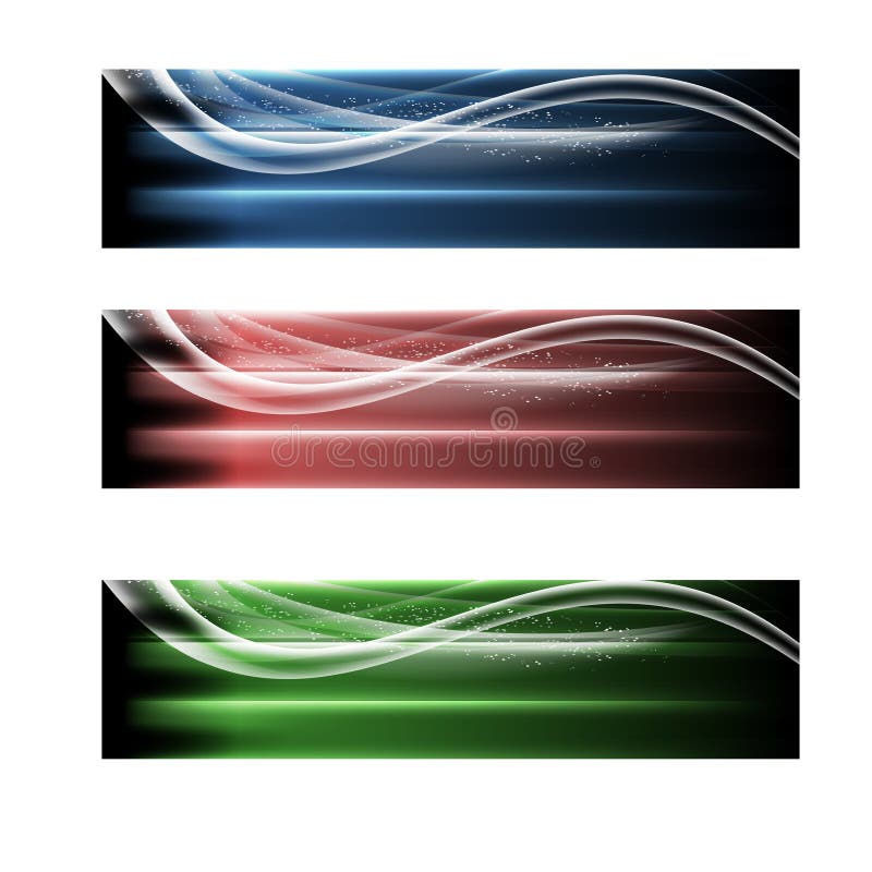Three abstract banner stock vector. Illustration of fresh - 34254018