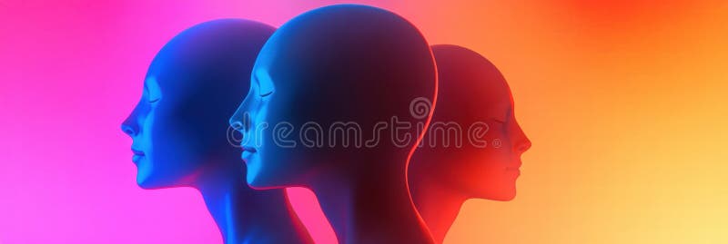 Colorful Abstract Faceless Avatars with Vibrant Backgrounds for Dynamic ...