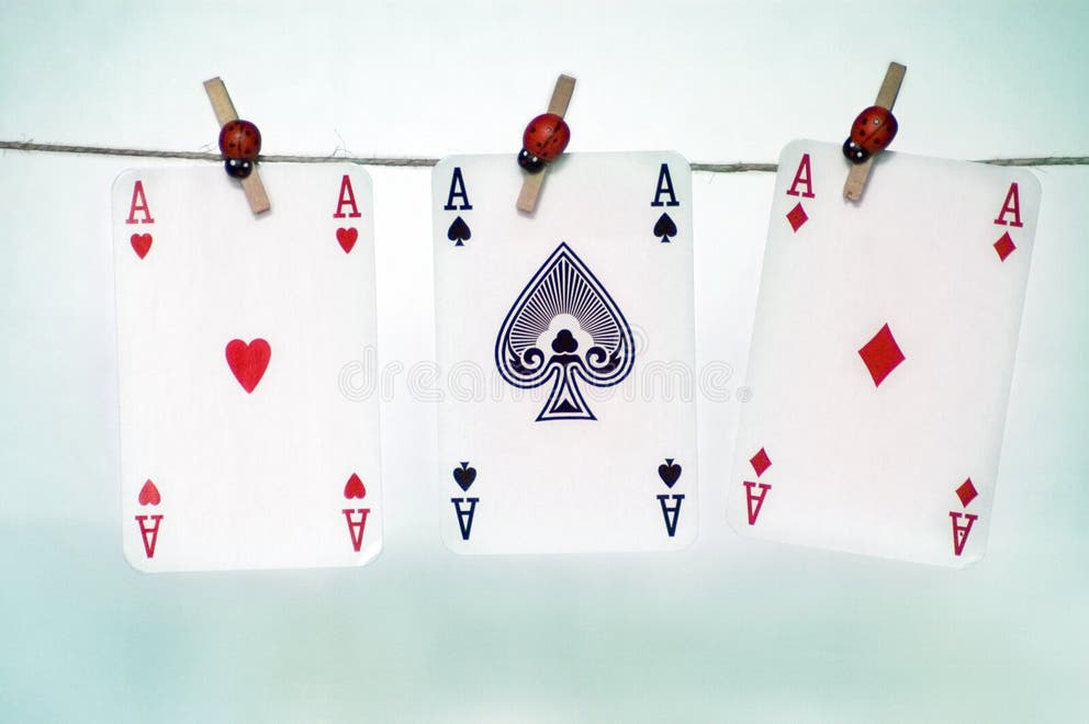 Three ace stock photo. Image of accessories, fervour, game - 4169454