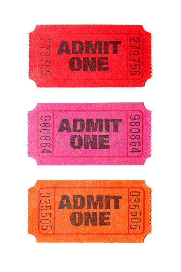 Movie-Ticket stock photo. Image of game, rides, sports - 833270