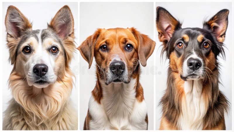 Three Adorable Dogs Stare Intently at the Camera in this Heartwarming ...