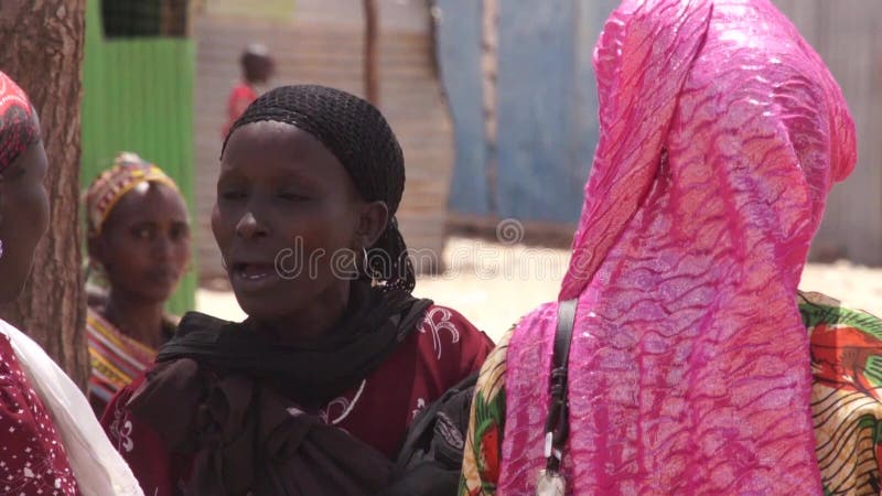 African Women Carry Load of Piles on Their Heads, African Uganda Slum ...
