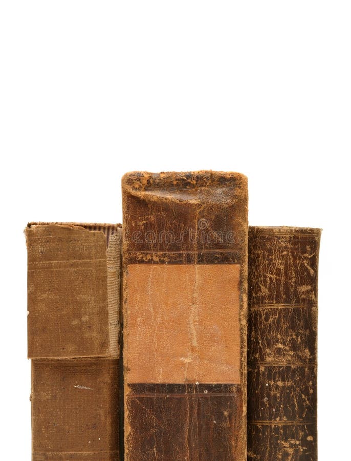 Three aged books stock image. Image of dark, book, stain - 13705423
