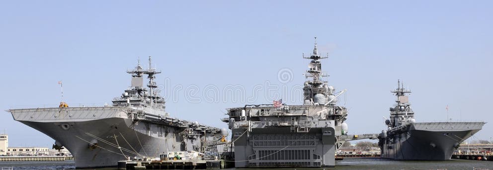 Three Aircraft Carrier stock image. Image of seafarer - 17485227