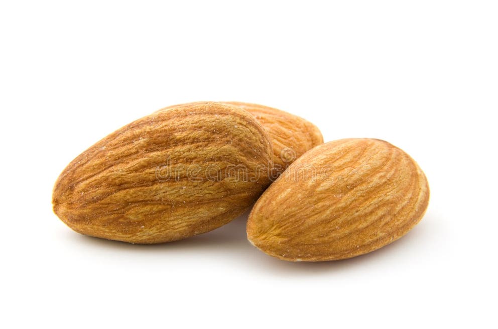 Three almonds stock image. Image of group, fruit, organic - 7560939