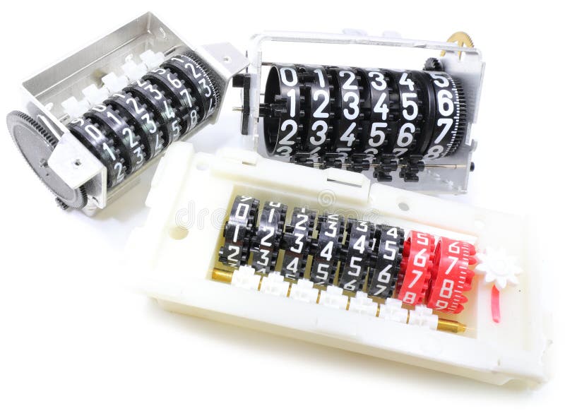 Three Analogue Meters Used for Counting Consumption on Old Meter Stock ...