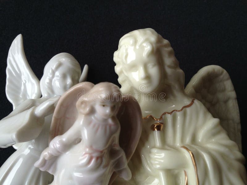 Three angels stock photo. Image of objects, group, spiritual - 28018624