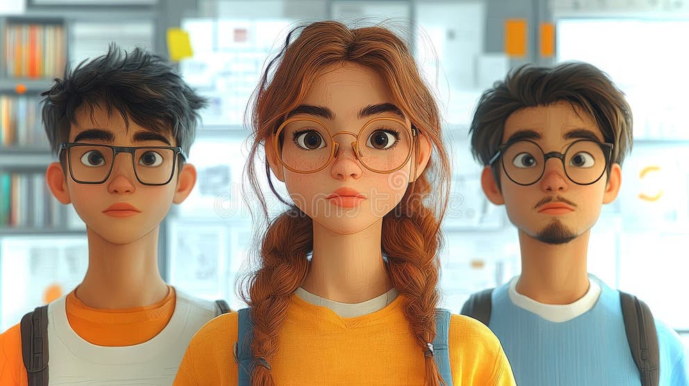 243 Animated Characters Learning Stock Photos - Free & Royalty-Free ...