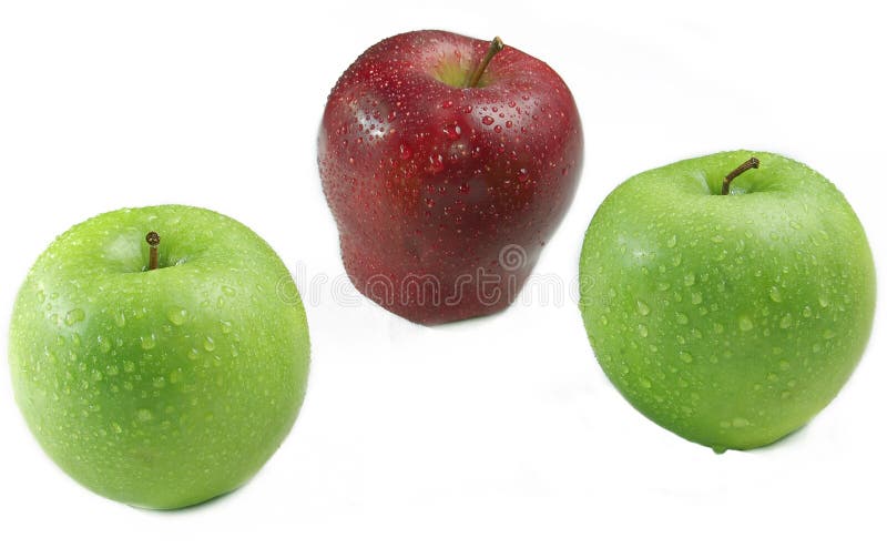 Three Green Aples Stock Photos - Free & Royalty-Free Stock Photos from ...