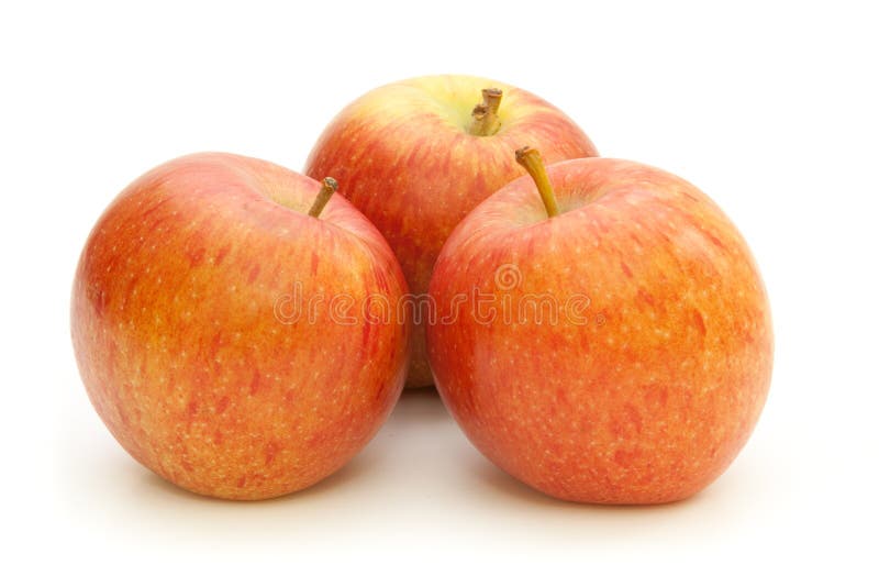 Three apples stock photo. Image of healthy, dessert, fruit - 10925396