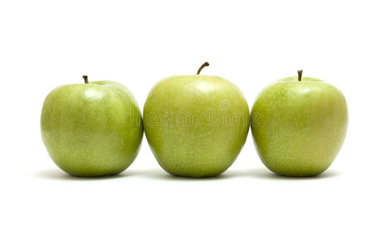 Three Apples stock image. Image of healthy, granny, green - 12916149