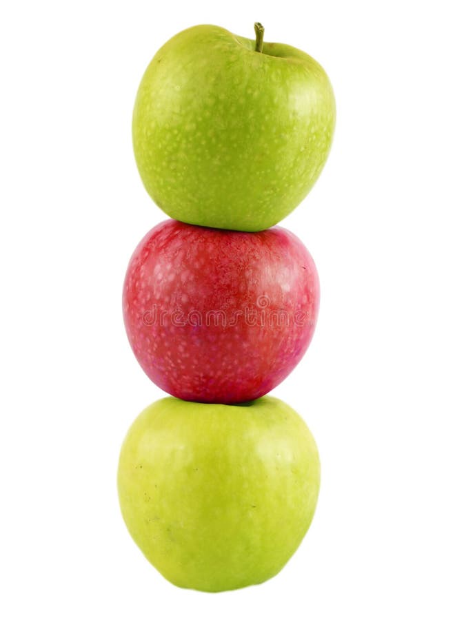 Apples Stacked on Top of Each Other Stock Image - Image of carbs ...
