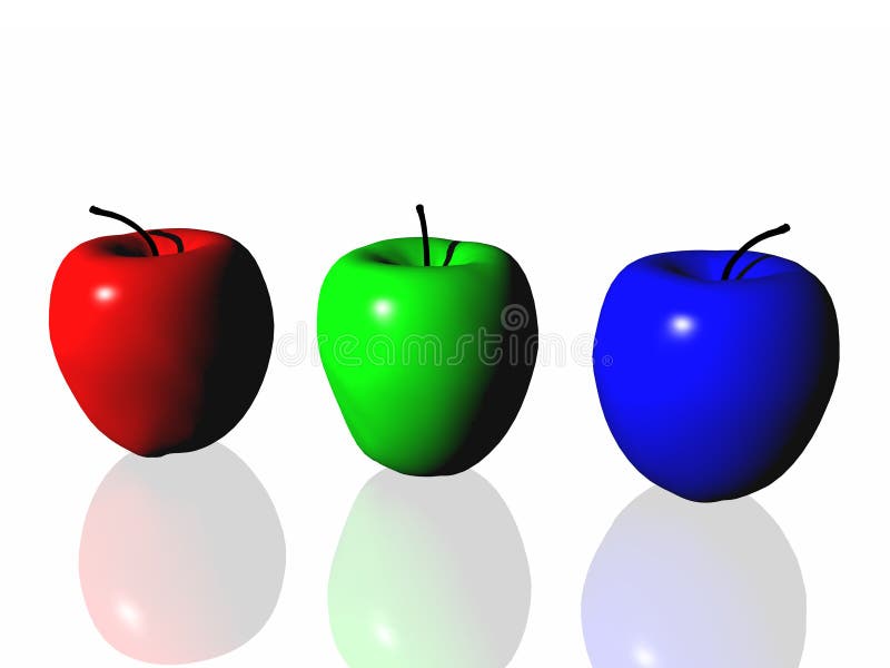3d apples stock illustration. Illustration of multi, rendering - 4167253