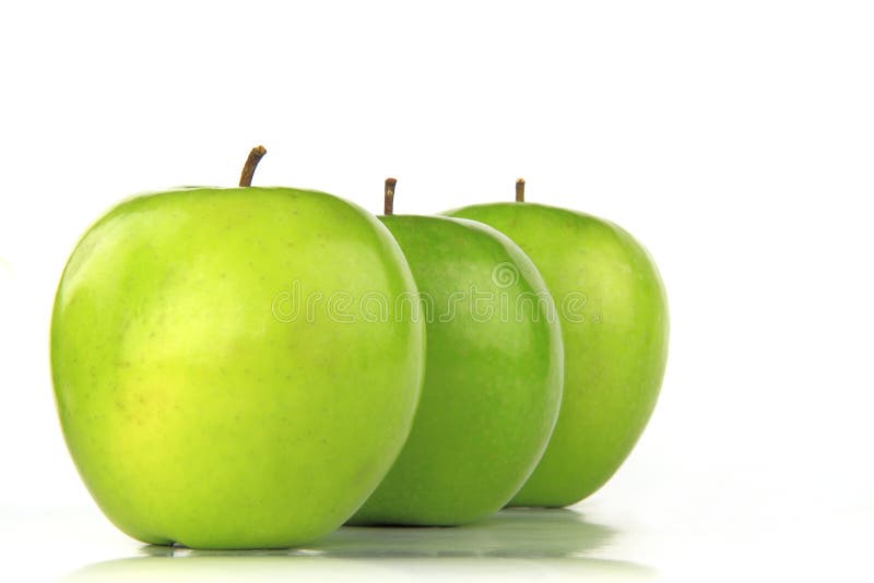 Three Apples stock photo. Image of ripe, smith, food - 25354808