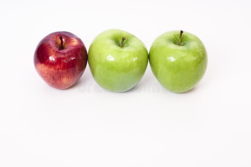 Three apples stock photo. Image of nature, apple, preparation - 38664222