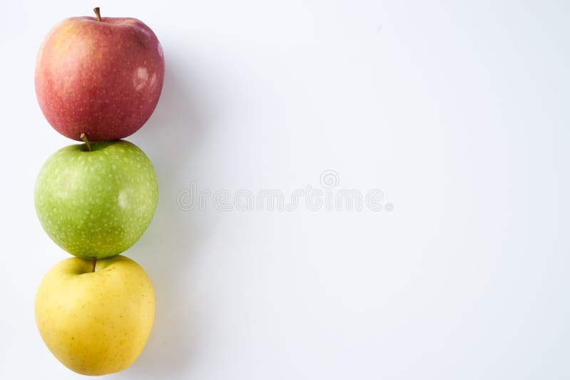 Three Apples Different Colors Stock Image - Image of freshness, detox ... Three Apples Different Colors Stock Image - Image of freshness, detox ...
