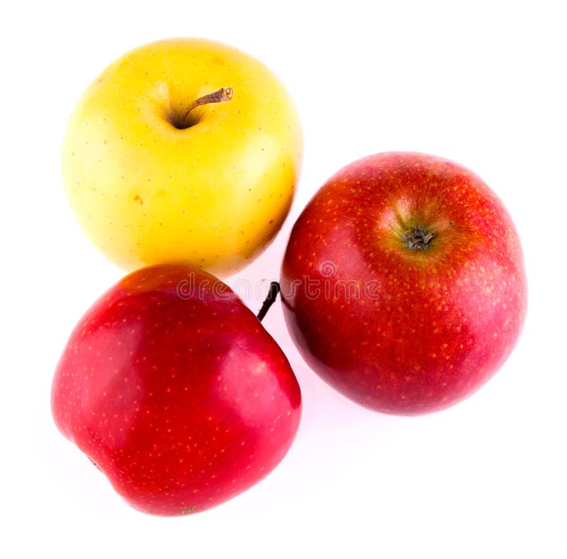 Three apples stock image. Image of smooth, colored, nature - 38044213