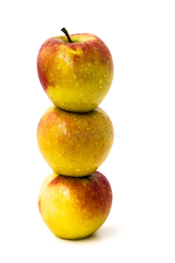 Three Apples stock photo. Image of freshness, nature - 30534620