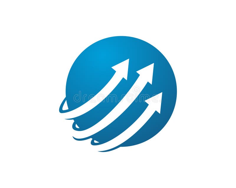 Three Arrow Circle Logo Template Stock Vector - Illustration of shape ...