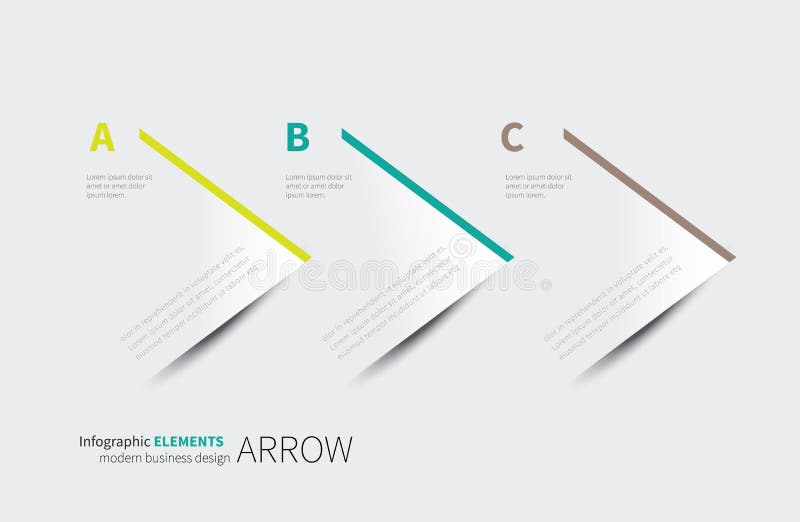 Three Arrow Infographic Options Stock Vector - Illustration of growth ...