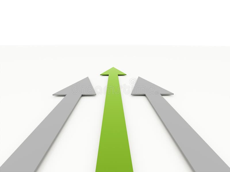 Three Arrow Symbol, Isolated on White Background Stock Vector ...