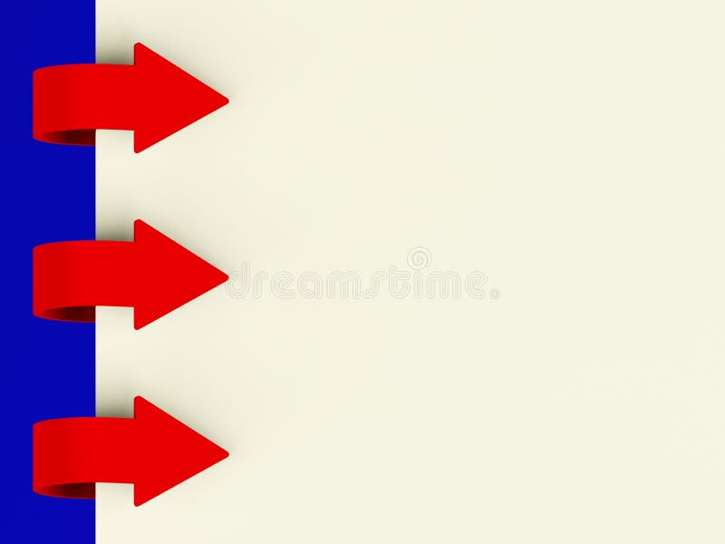 Three Arrow Symbol, Isolated on White Background Stock Vector ...