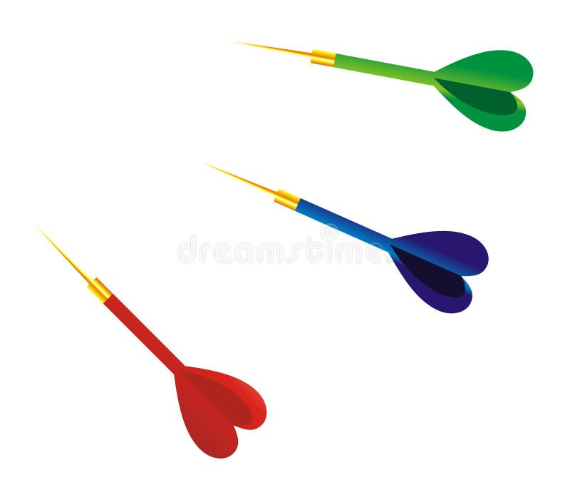Darts. stock vector. Illustration of concept, objective - 19021499