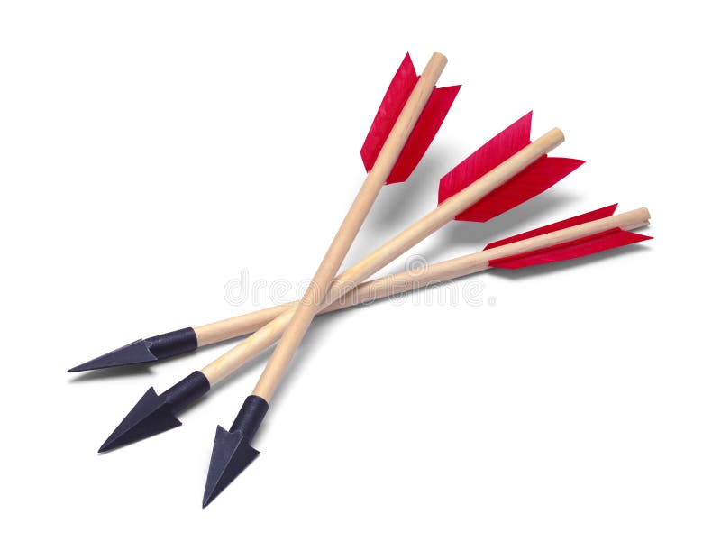 Three Arrows Crossed stock image. Image of three, white - 174064097