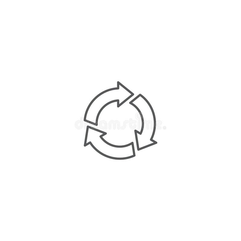 Arrows Cycle Diagram in Different Shapes, Vector Illustration Stock ...