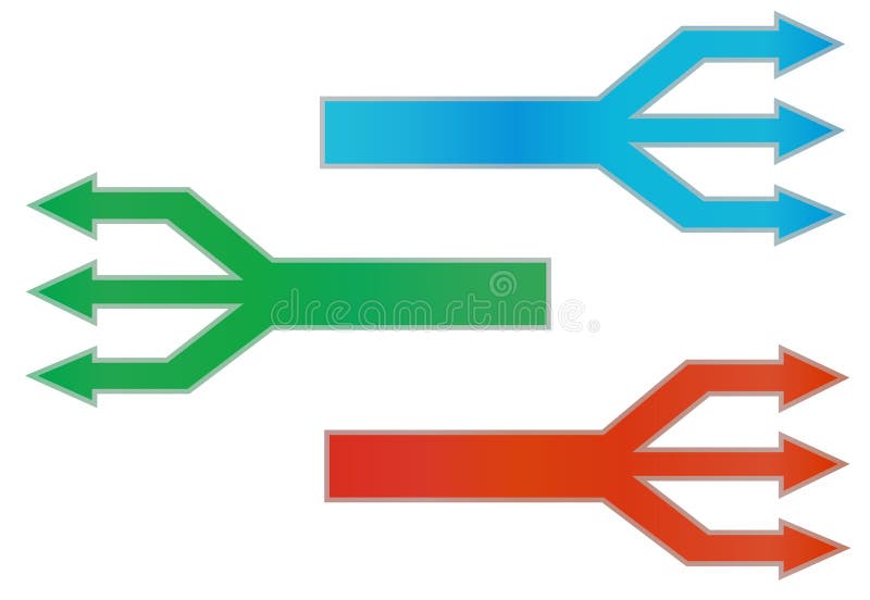 Three Arrows One Line Stock Illustrations – 292 Three Arrows One Line ...