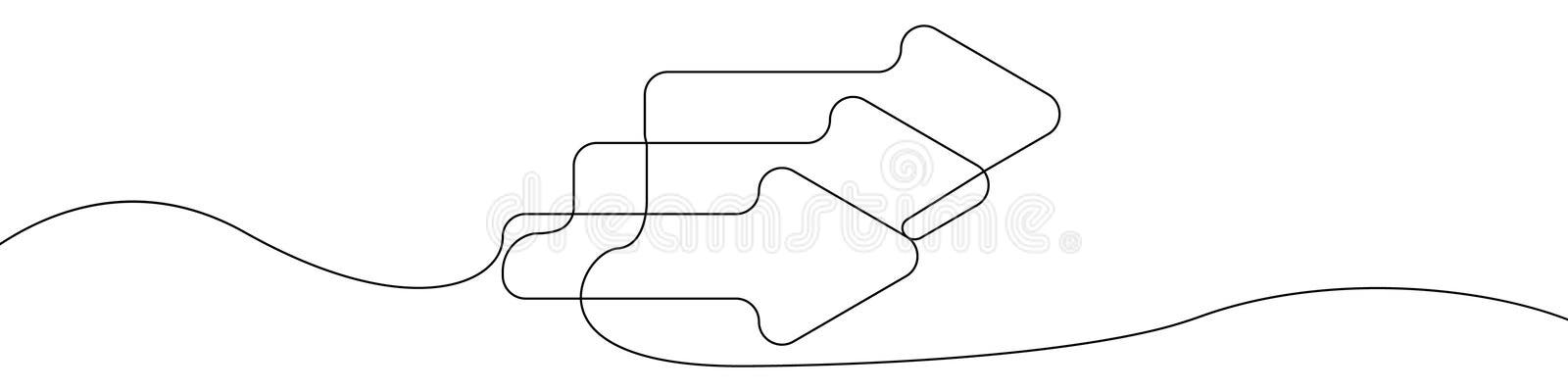 Three Arrows One Line Stock Illustrations – 387 Three Arrows One Line ...