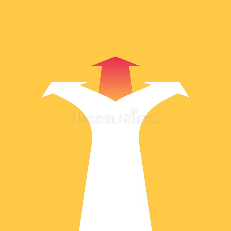 Three arrows pointing stock vector. Illustration of arrow - 93343708