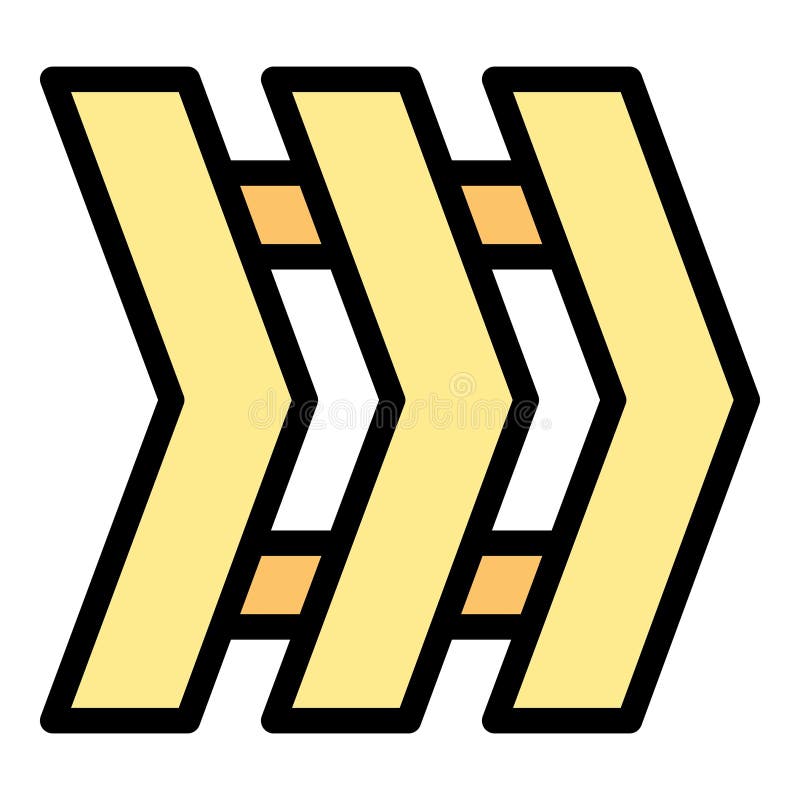 Three Arrows Pointing Right Showing Direction Stock Vector ...