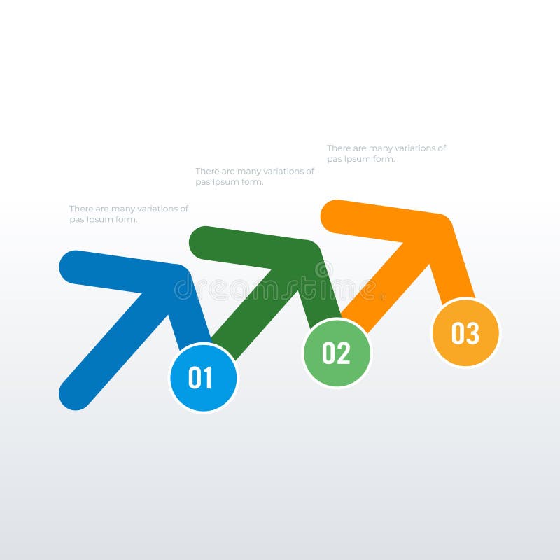 Process Arrows Infographic Template Design. Business Concept Infograph ...