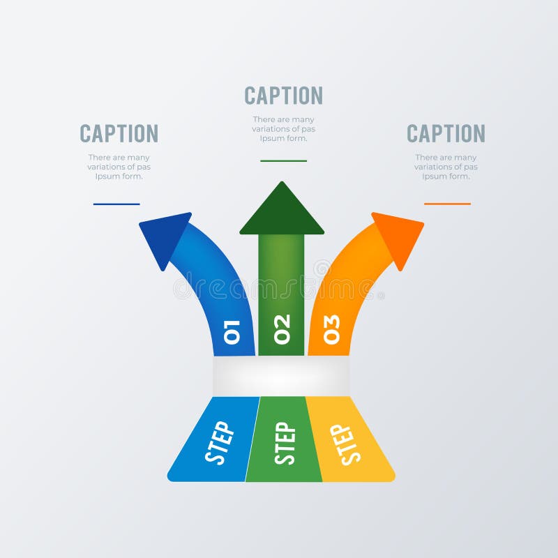 Process Arrows Infographic Template Design. Business Concept Infograph ...