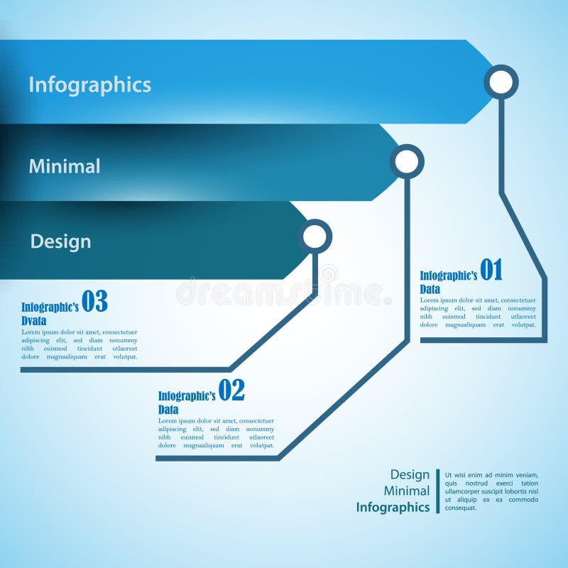 Three Arrows, Use for Infographics. Stock Vector - Illustration of ...
